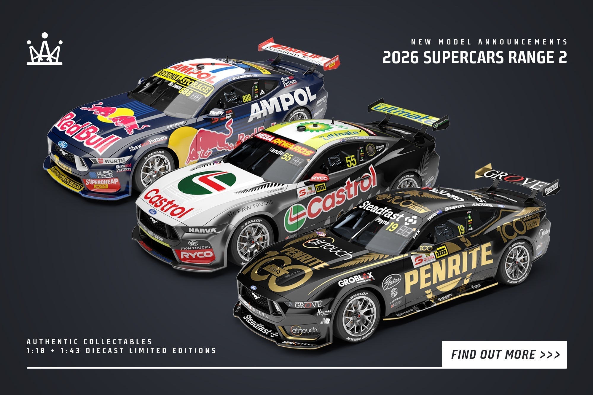 New Model Announcements: 2026 Supercars Range 2 – Authentic Collectables